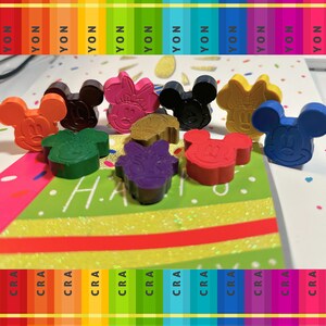 Mickey Mouse Crayons, 20-24 Disney Crayons. - Etsy