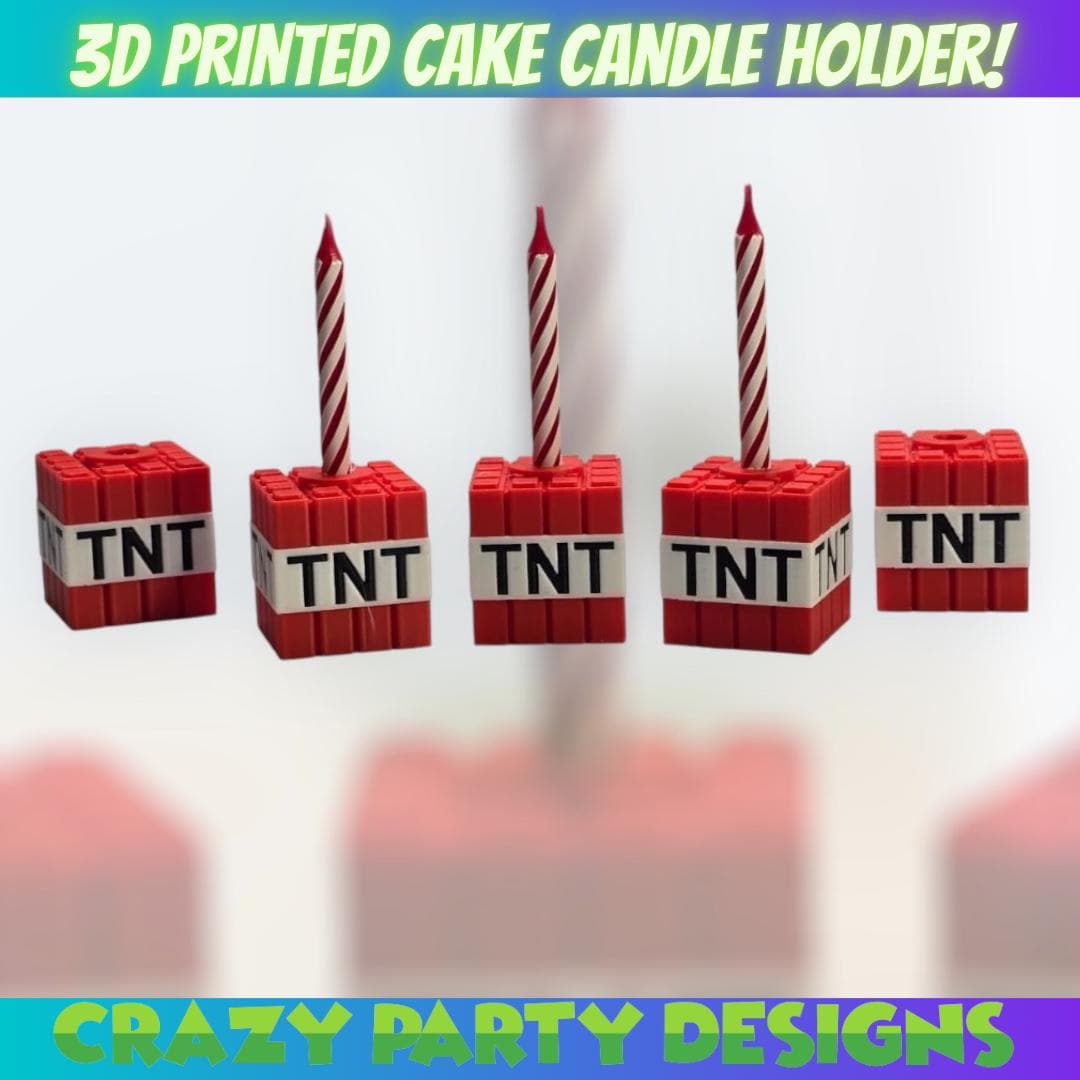TNT Birthday Candle Holders Set of 3 - Etsy Australia