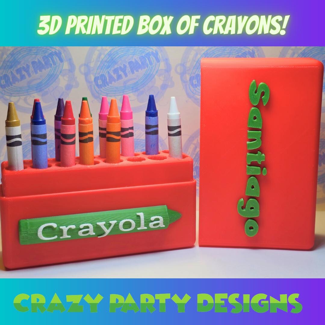 Personalized Crayon Box - Plastic Crayon Box - Back to School - Etsy