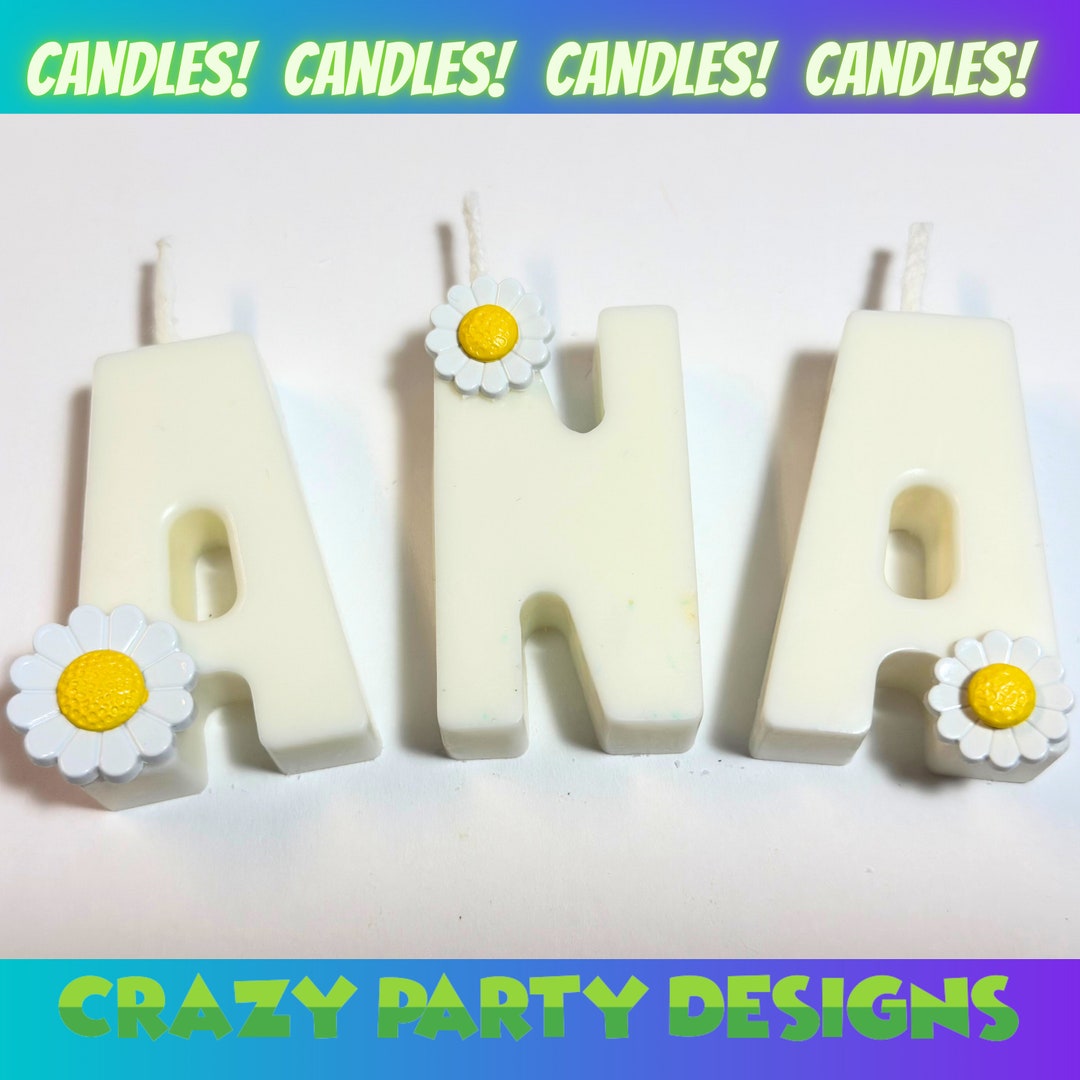 Birthday Letters. Alphabet Candles. Custom Birthday Candles. Tarten ...