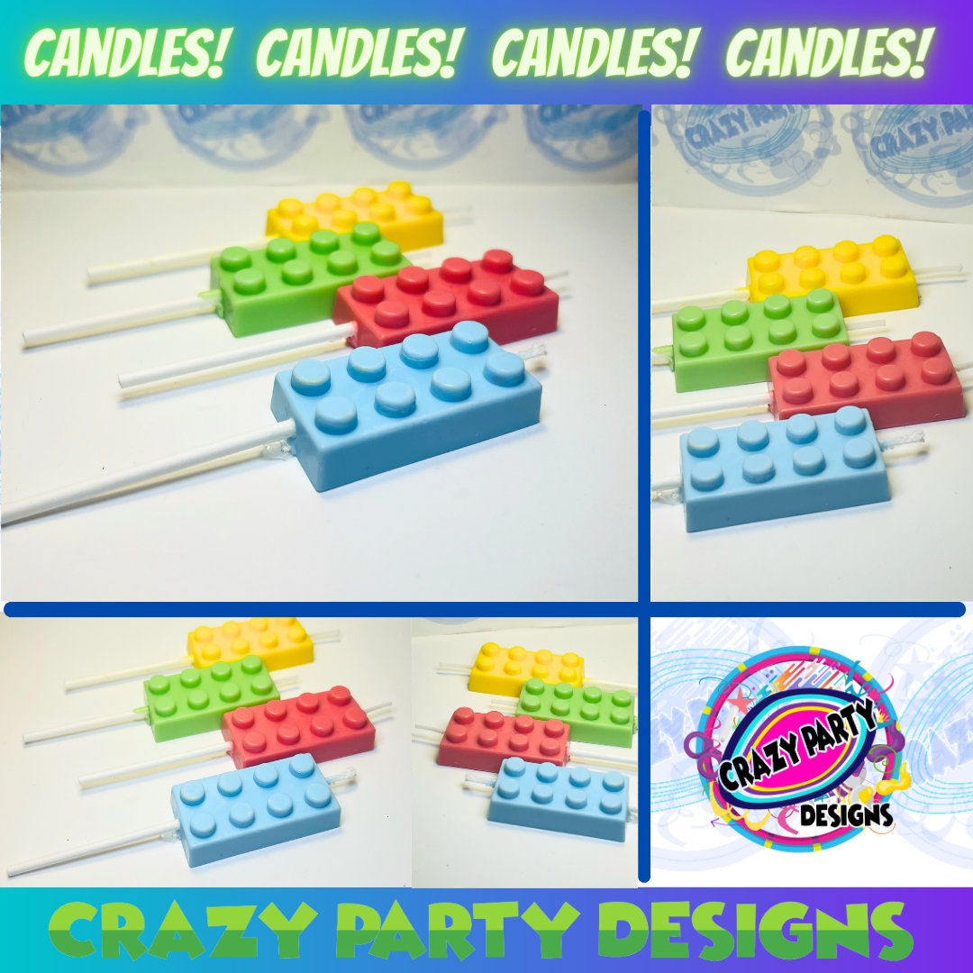 Building Block Candles (set of 4) - Etsy