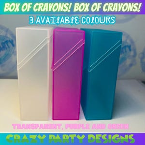 Personalized Crayon Box, Plastic Crayon Box, Back to School, Include 24 ...