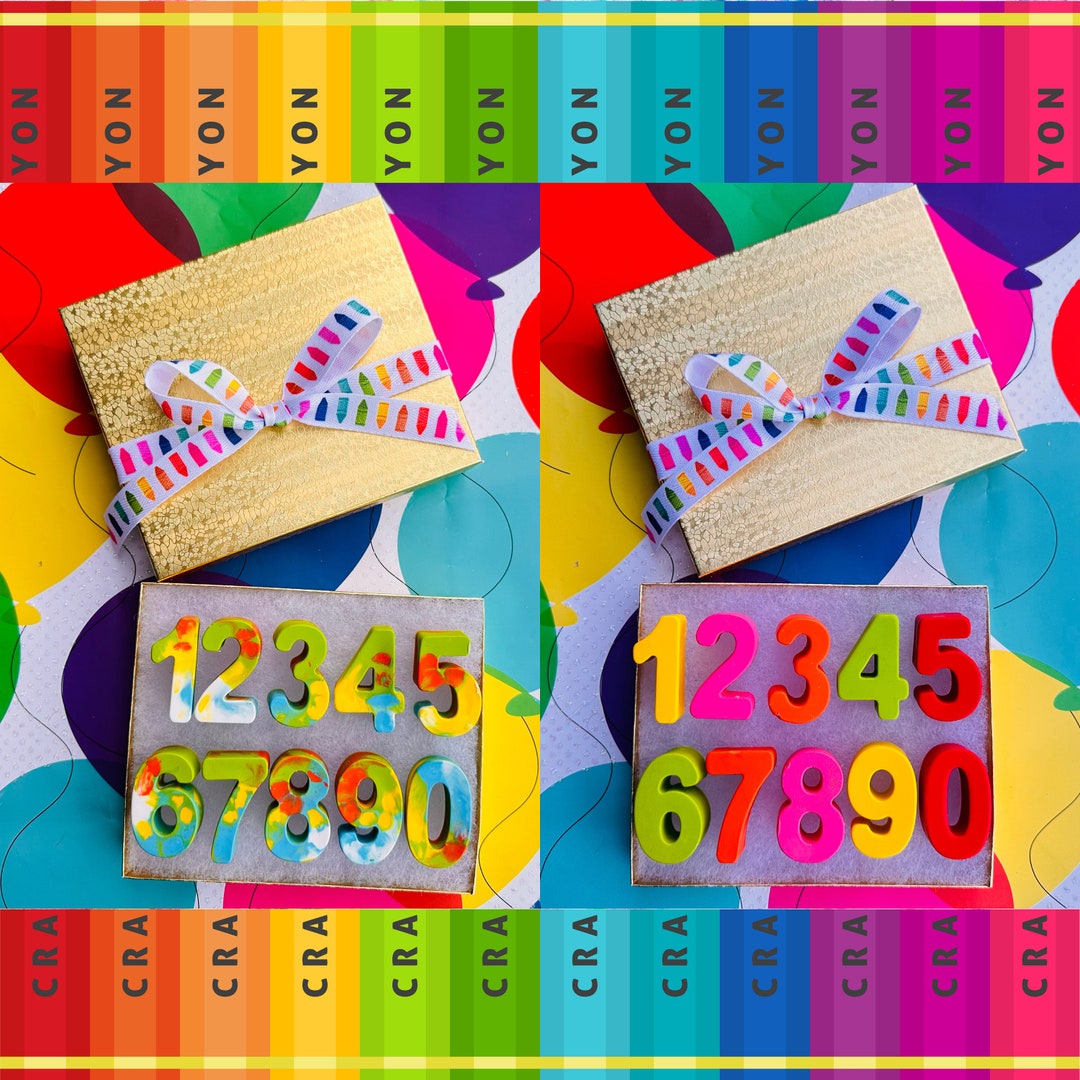 Number Crayons, Numbers Crayons - Number Party Favors - Kids Gifts ...