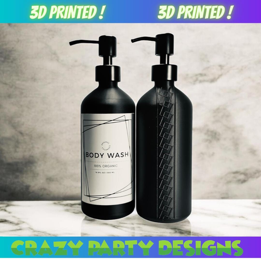 3D Printed Eco-friendly Bottles,pump Bottles for Shampoo,conditioner ...