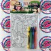Safari Mini Coloring Pages and Crayons, Safari Birthday Party Favors ...