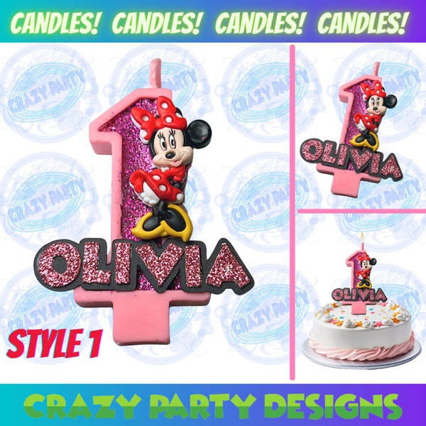 Minnie Mouse Candle - Etsy