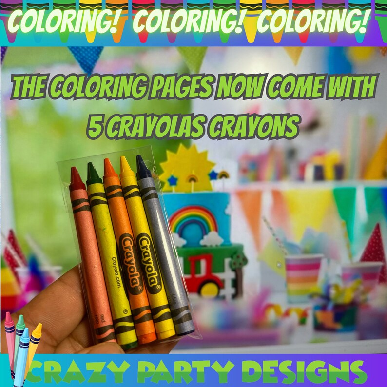 Strawberry Coloring Pages and Crayons, Strawberry Party Favors ...