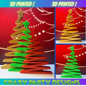 3D Printed Decorative Christmas Tree Set, Christmas Tree Decorations ...
