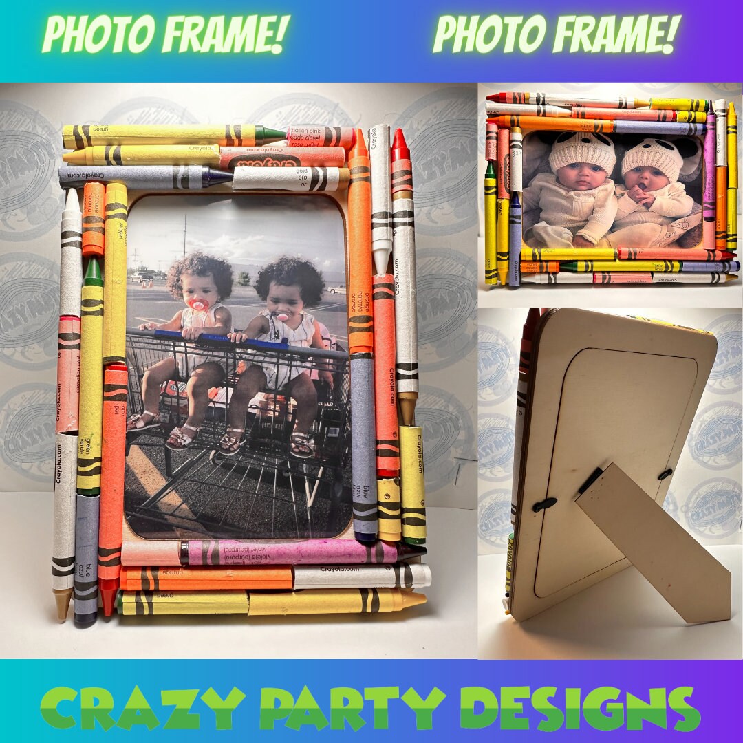Crayons Photo Frame, Photo Frames of Rainbow Crayons, Teacher ...