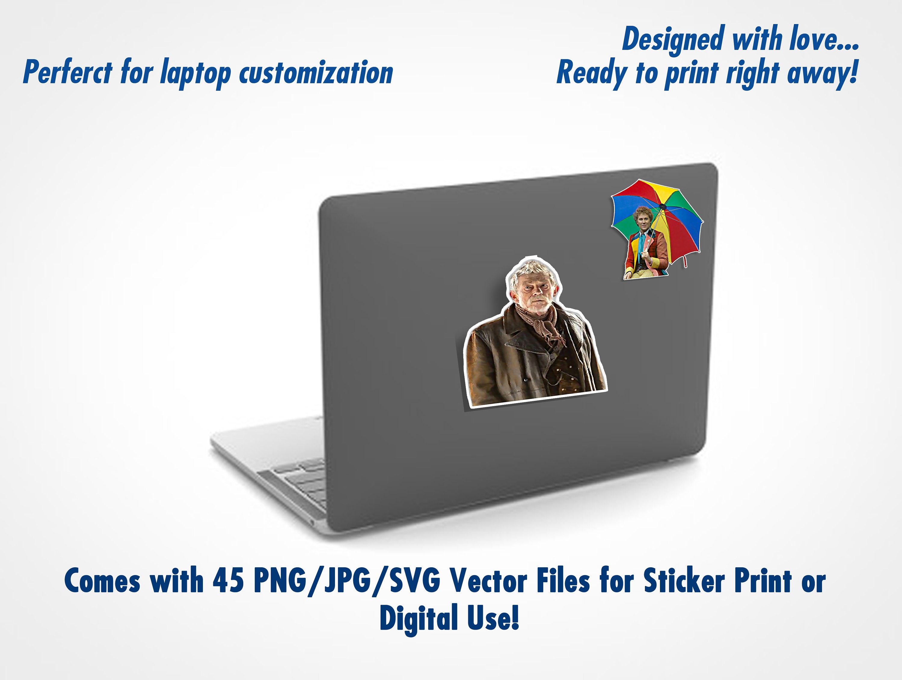 Doctor Who Stickers File Bundle - SVG - PNG - JPG Printible Cricut ...