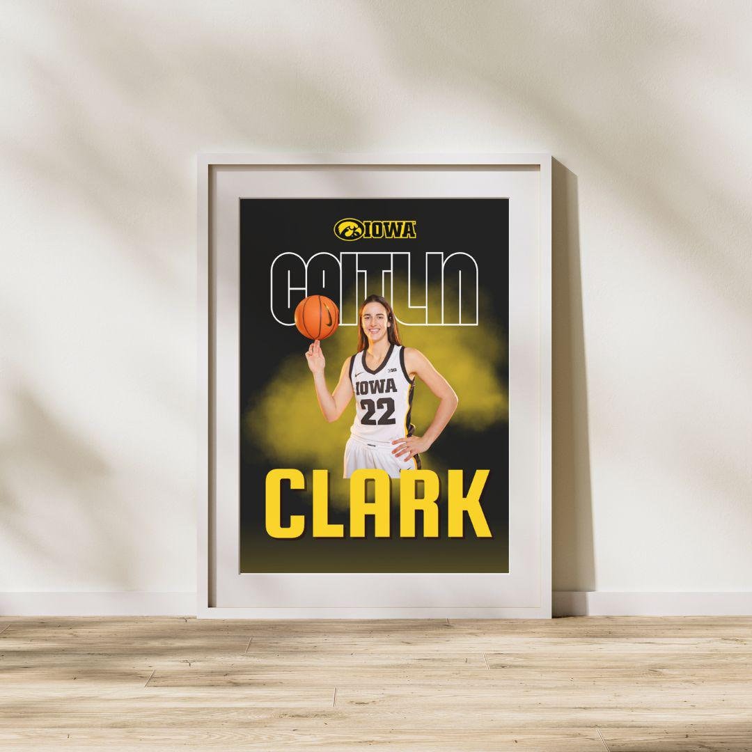 Caitlin Clark Poster, Iowa Basketball Poster, Women's Basketball Poster ...