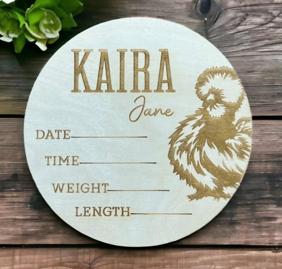 Silky Chicken Baby Birth Stat Sign - Etsy
