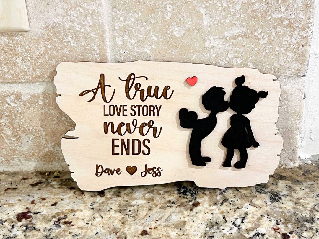 A True Love Story Never Ends Sign - Etsy