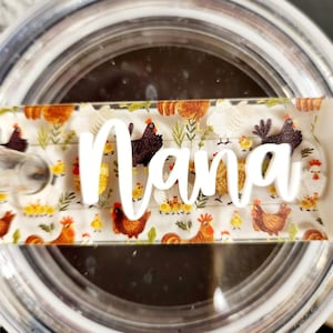 Custom Name Cup Topper - Etsy
