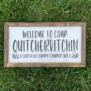 Camping Sign - Etsy