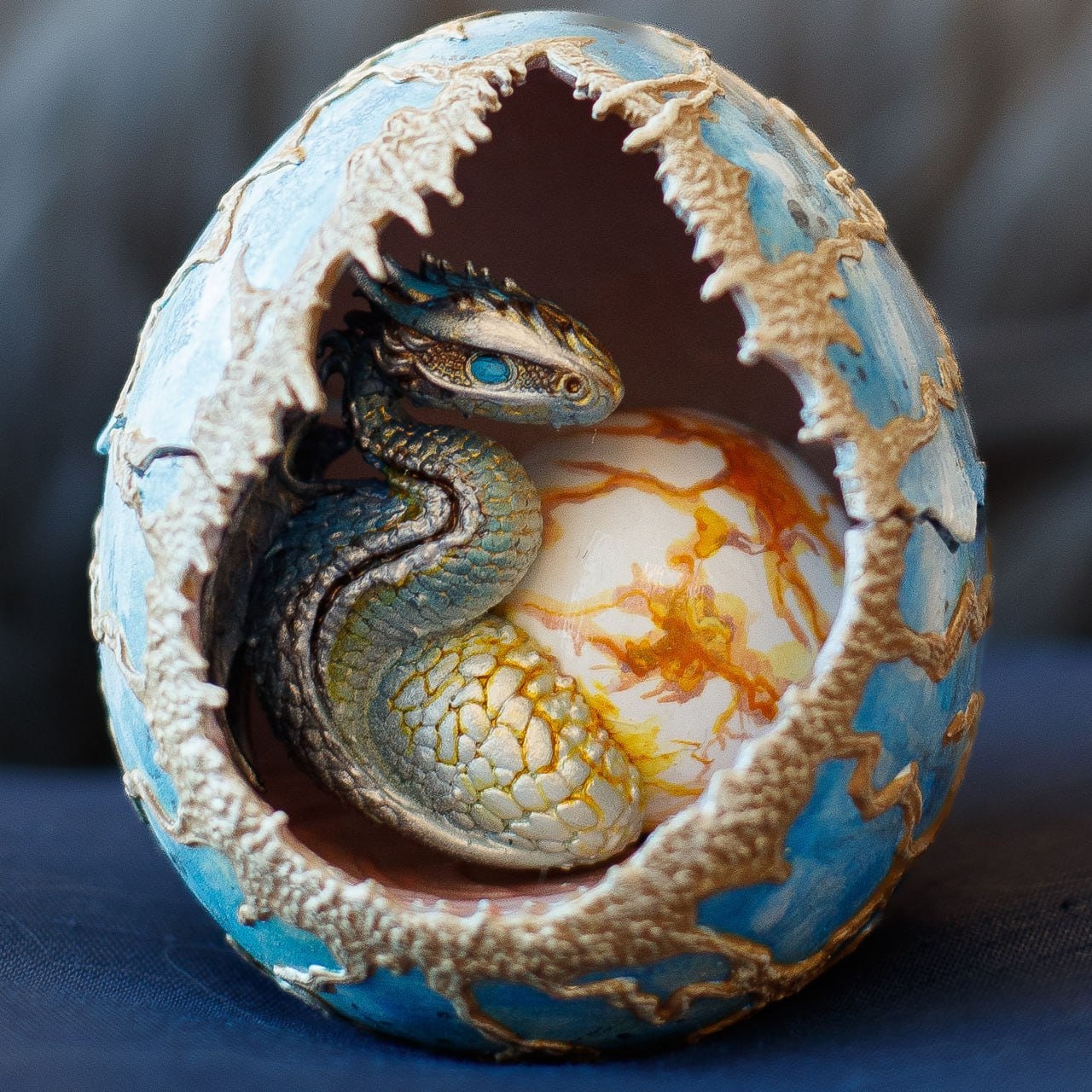 Fantasy Dragon Egg Sculpture - Etsy