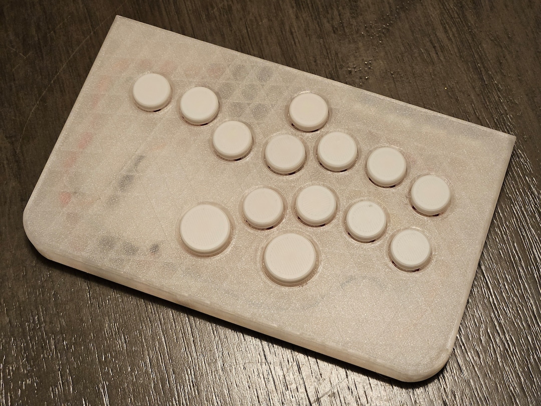 Mini 3d Printed Leverless All Button Style Controller SF6 Layout. - Etsy