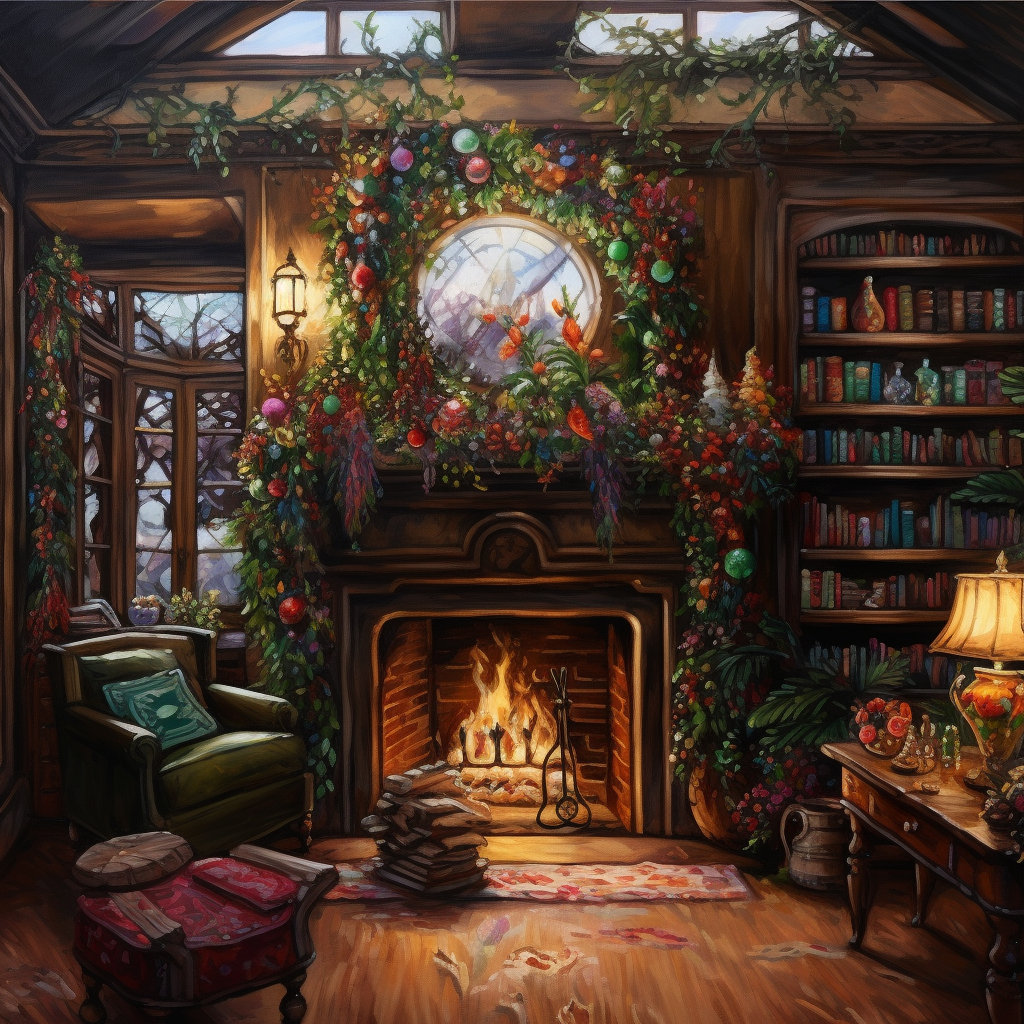 Maximalist Holiday Decor Zoom Background - Etsy