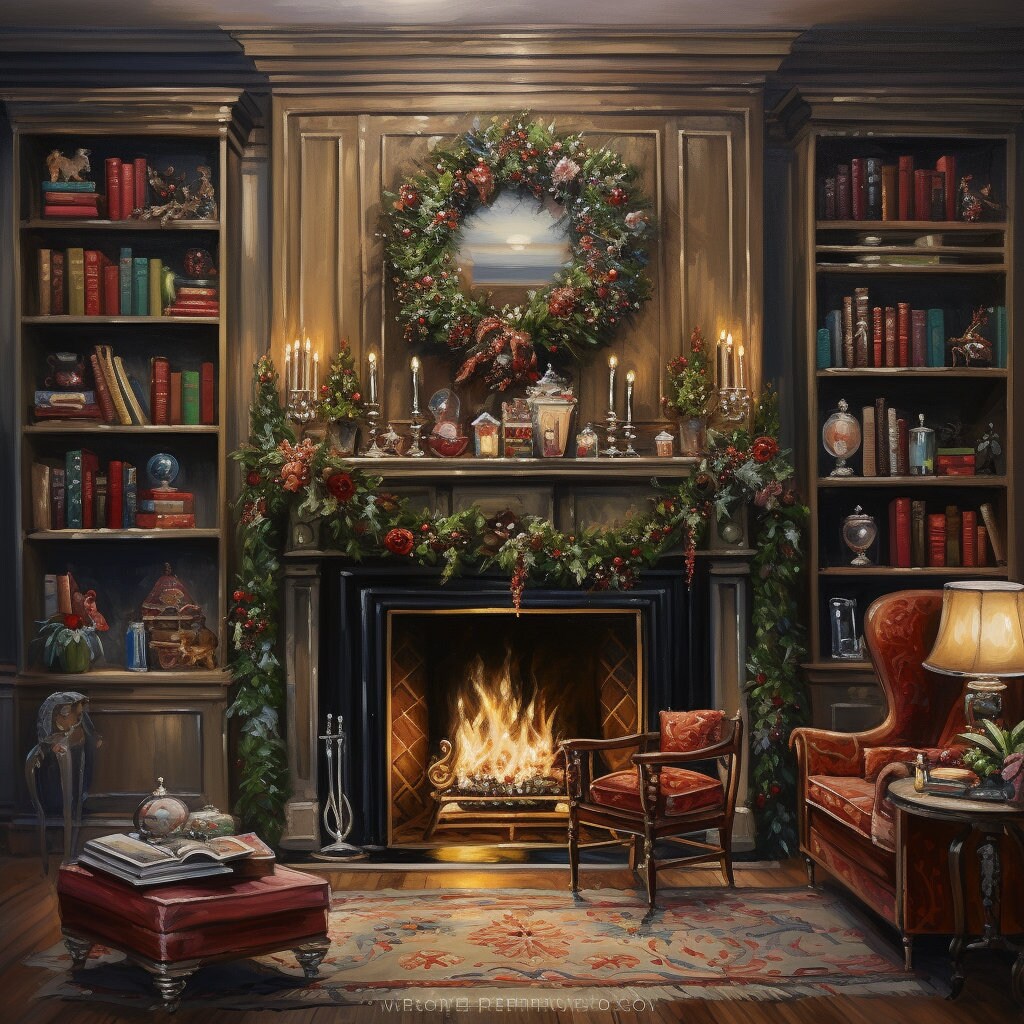Maximalist Holiday Decor Zoom Background - Etsy