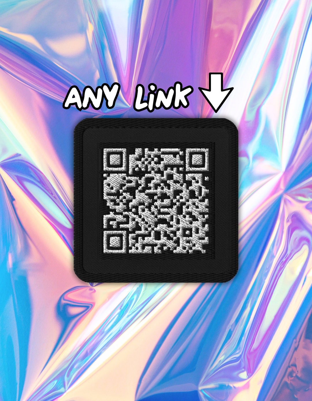 Custom QR CODE Embroidered Patches - Etsy