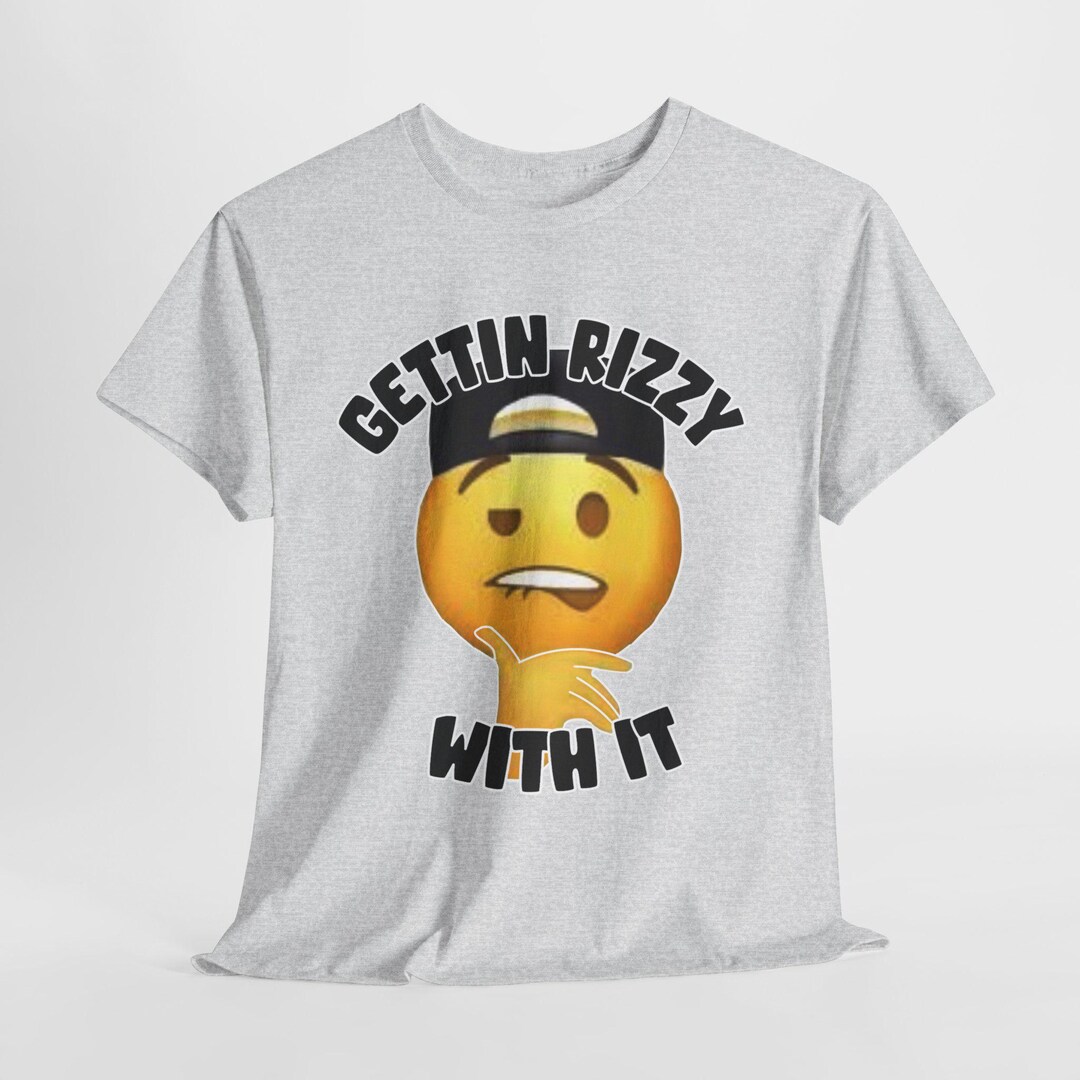 Rizz Rizzy Funny Teen Emoji T-shirt, Unisex Heavy Cotton Tee for Teens ...
