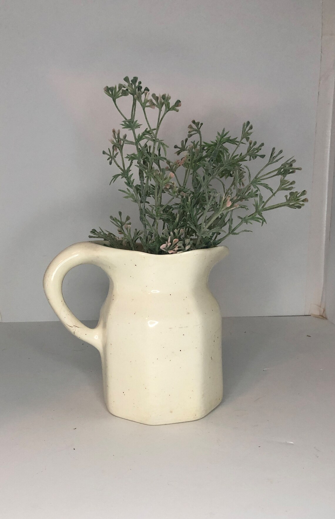 Vintage Cream Pitcher With Flowers - Etsy