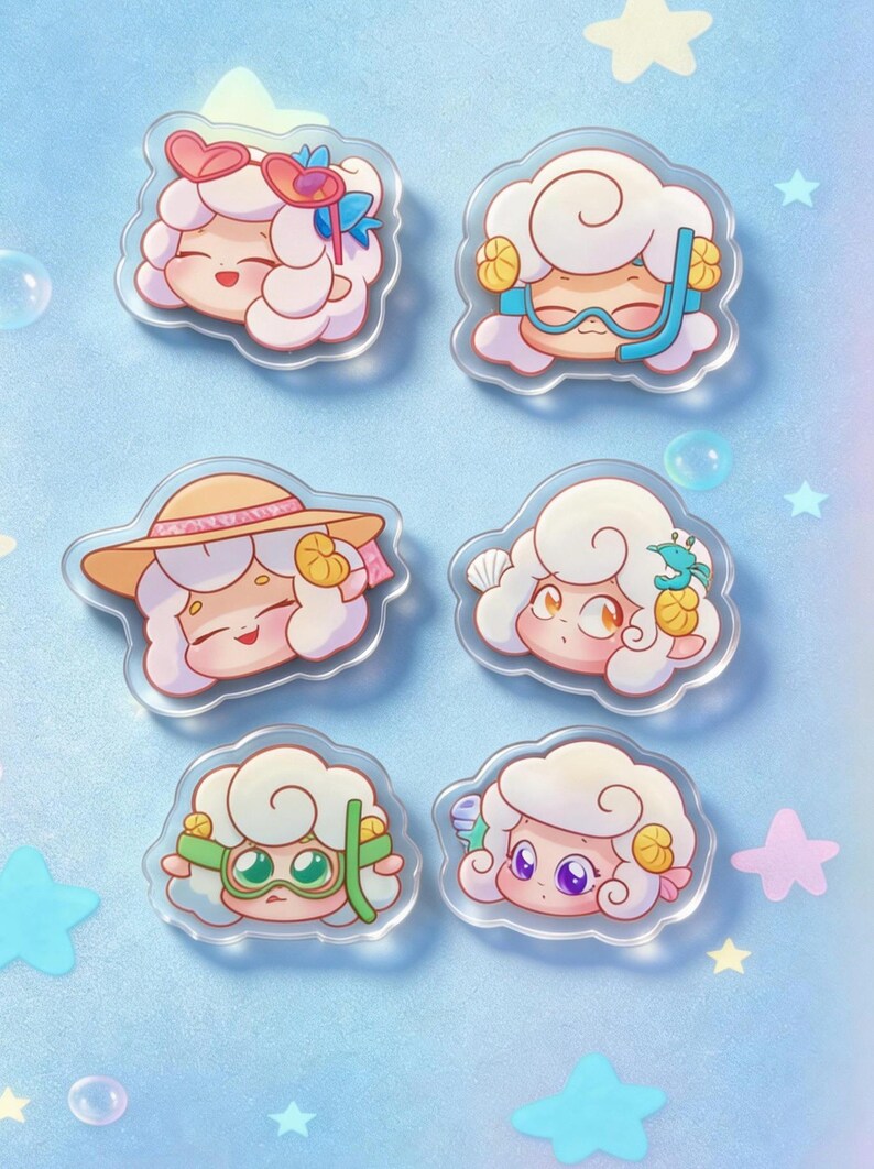Kawaii Sheep Magnet Set, Cute Fridge Magnets, Pastel Desk Decor, School ...