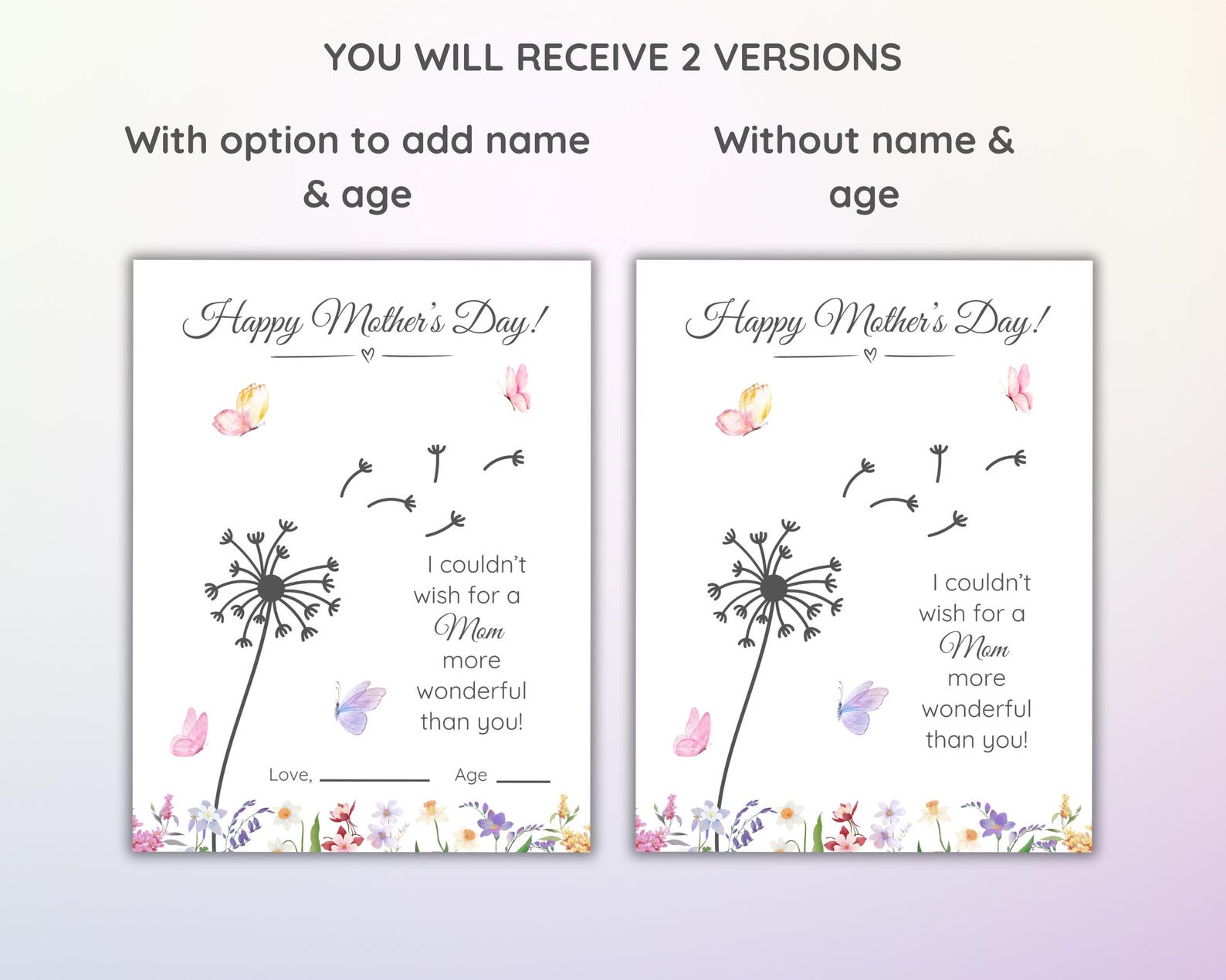 Mother’s Day Dandelion Fingerprint Art | Fingerprint Craft for Mom ...