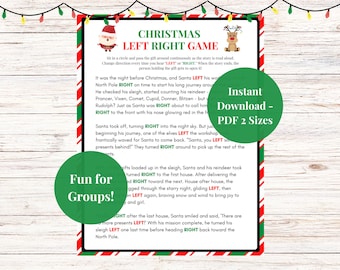 Left Right Christmas Game | Christmas Left Right Story | Gift Exchange ...