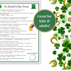 St. Patrick's Day Trivia Game | Fun St. Paddy's Day Irish Quiz | Games ...