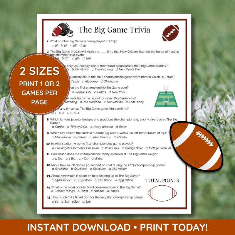 Super Bowl Party - Etsy