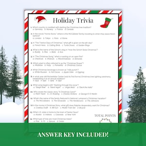 Holiday Trivia Game | Christmas Trivia Game | Christmas Trivia Game ...