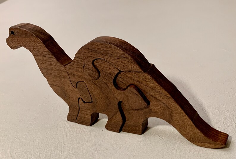Baby Bronto Cut From Walnut Wood. - Etsy