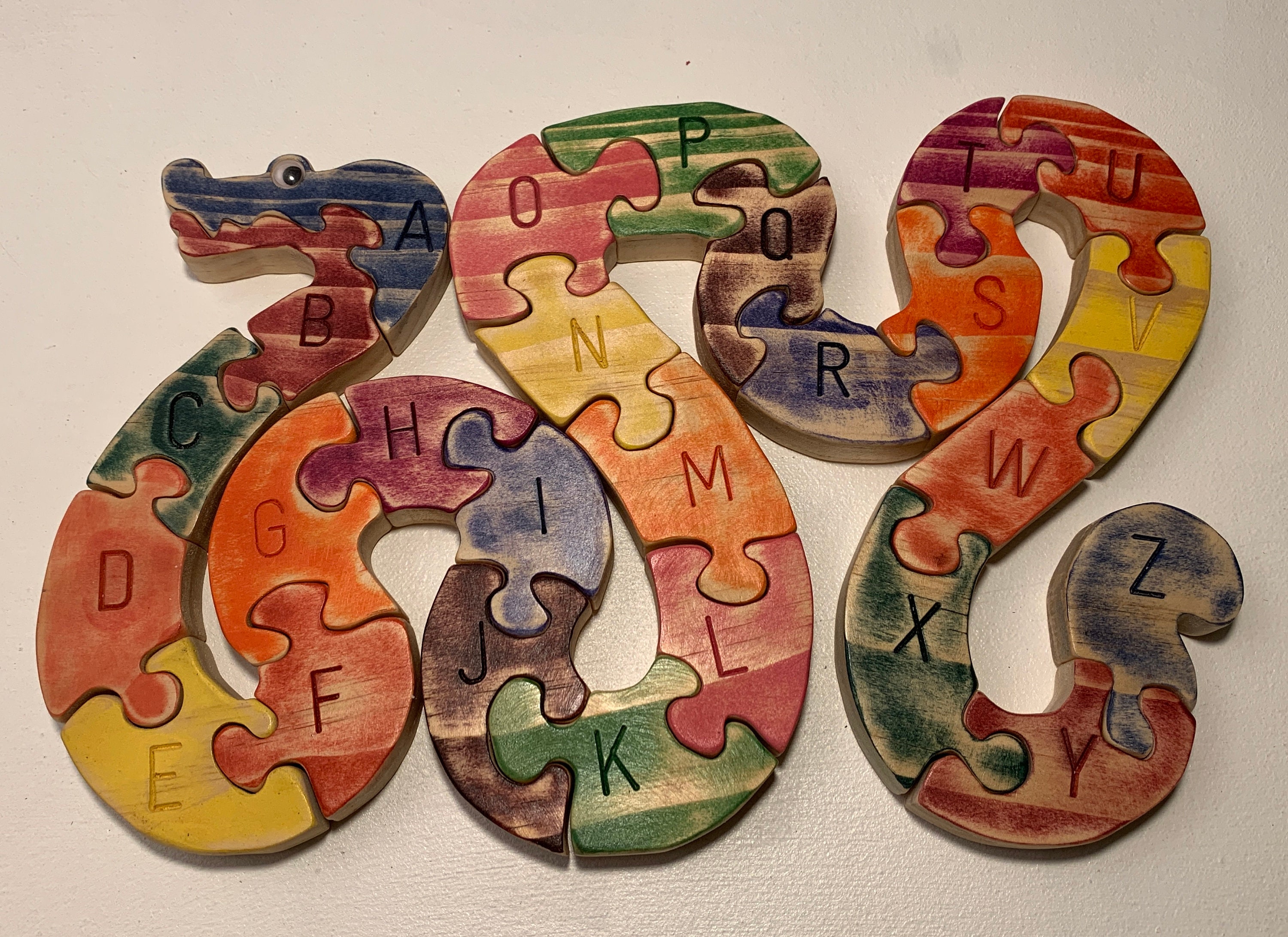 Alphabet Snake - Etsy