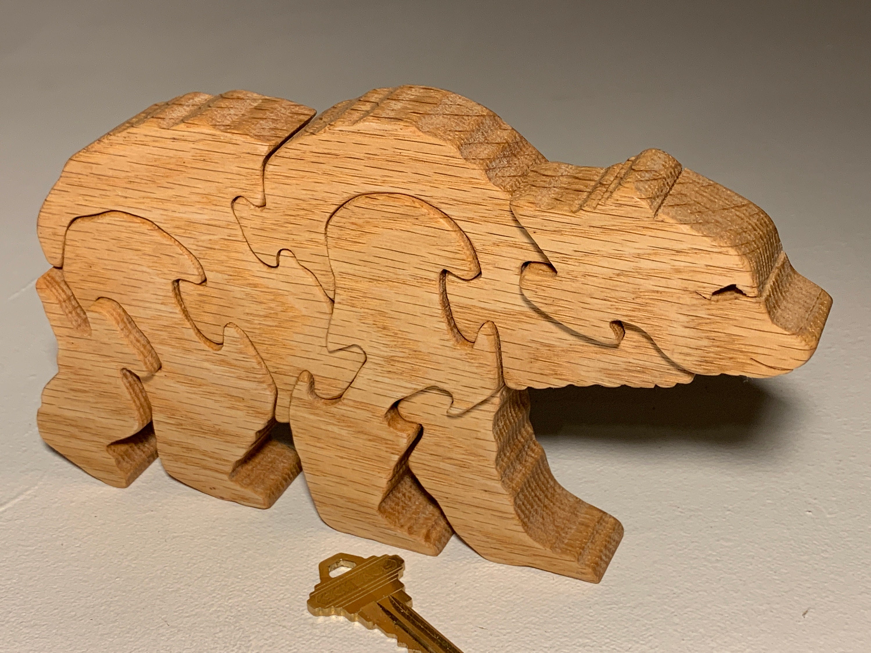 Bear Puzzle With Frame - Etsy