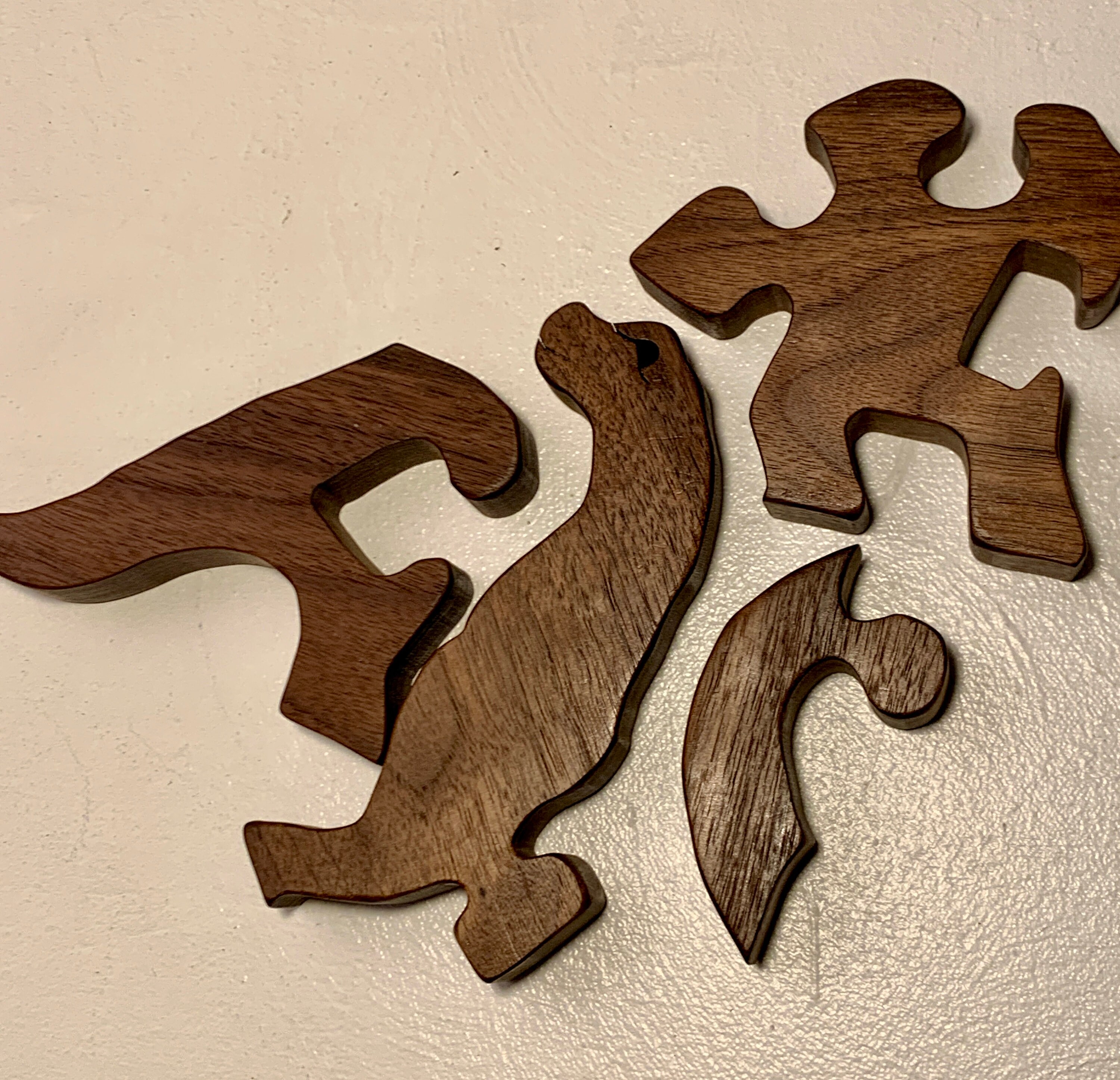 Baby Bronto Cut From Walnut Wood. - Etsy
