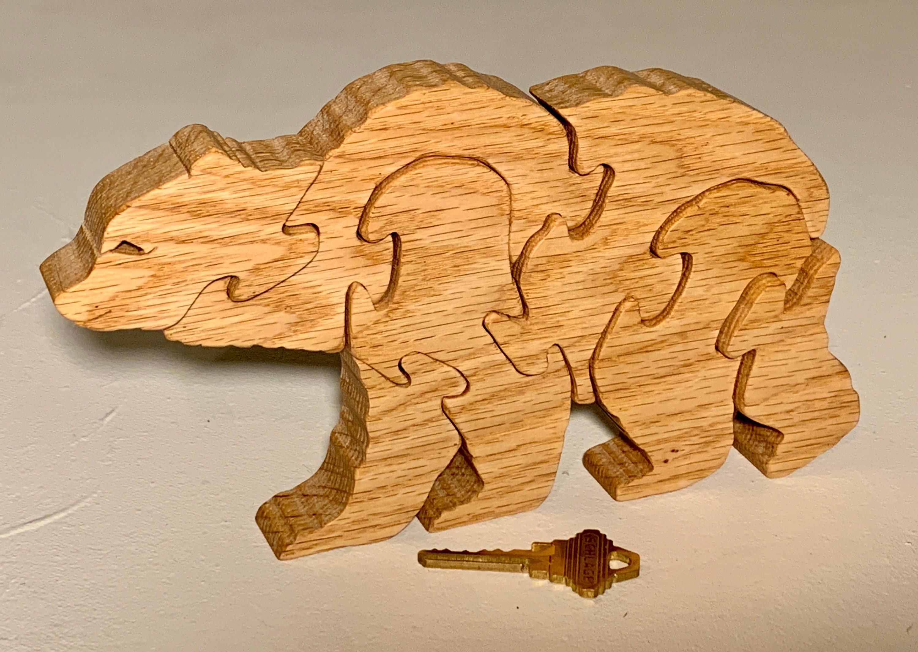 Bear Puzzle With Frame - Etsy