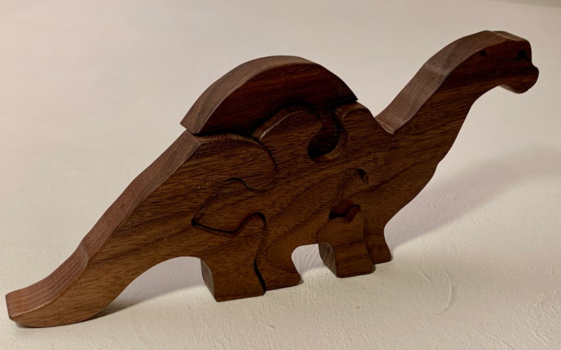 Baby Bronto Cut From Walnut Wood. - Etsy
