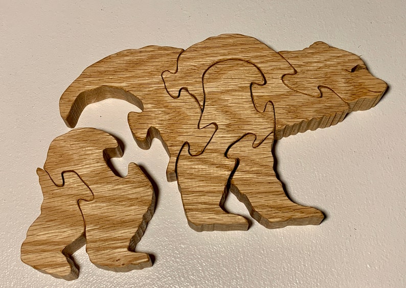 Bear Puzzle With Frame - Etsy