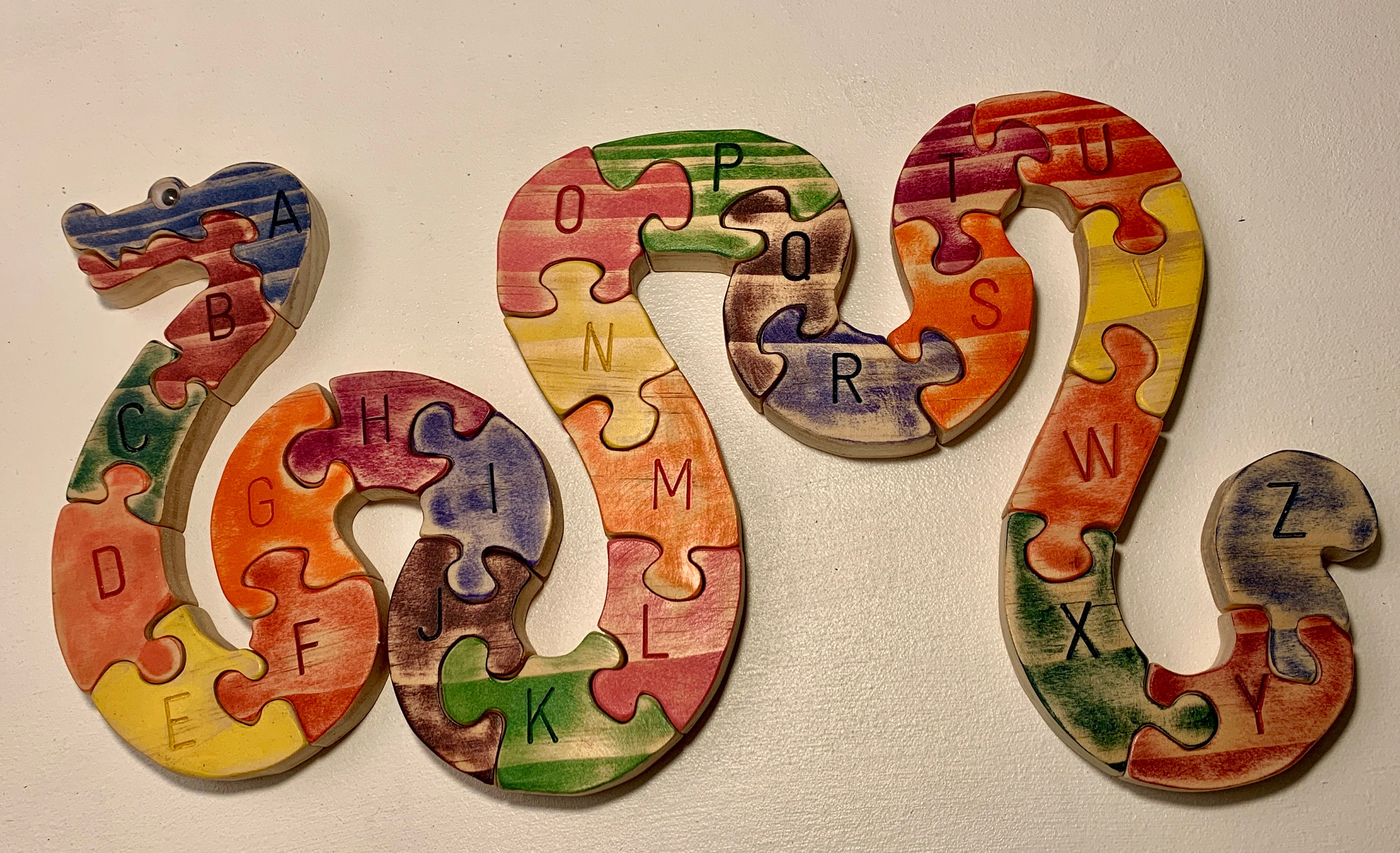 Alphabet Snake - Etsy