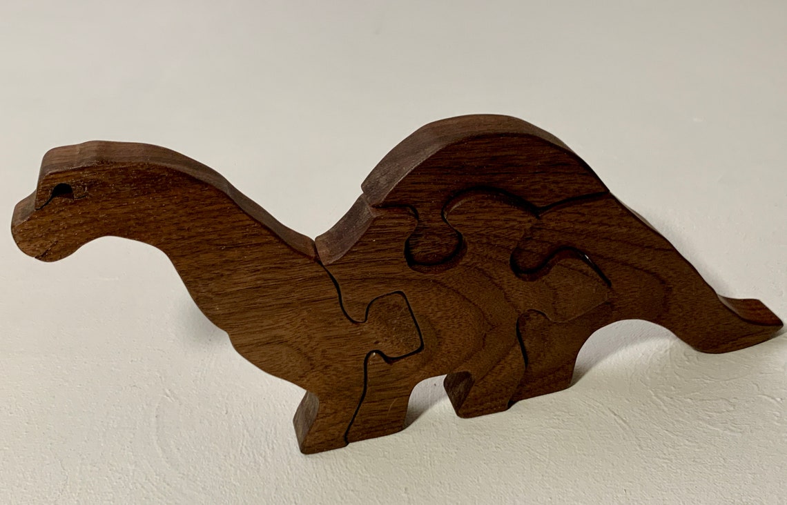 Baby Bronto Cut From Walnut Wood. - Etsy