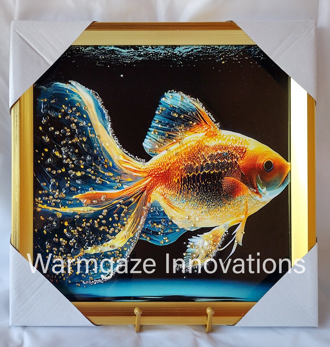 Crystal Diamond Painting Goldfish Wall Art / Decoration / Gift - Etsy