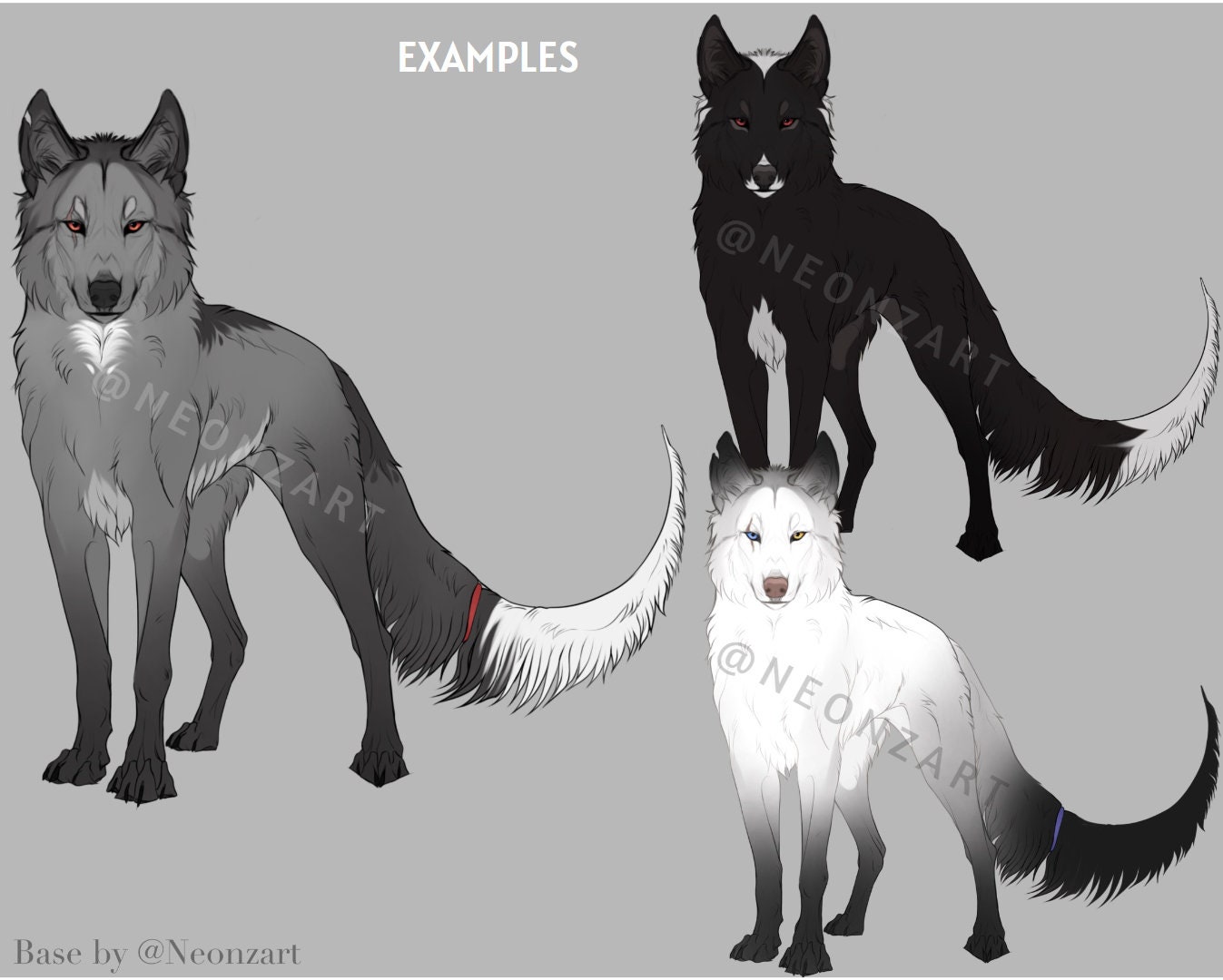 Hellhound Reference Sheet Base, Wolf and Canine Base, Canine Wolf ...