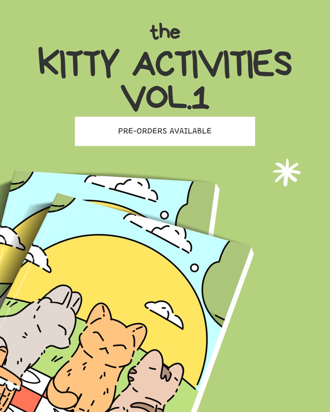 PRE-ORDER Kitty Activites: Simple Cute Cat Coloring Book Vol. 1, 20 ...