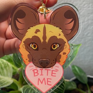 Furry Canine 3” Keychain Valentine Day Gift, Furry Stickers, Cute Gift ...