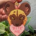 Furry Canine 3” Keychain Valentine Day Gift, Furry Stickers, Cute Gift ...