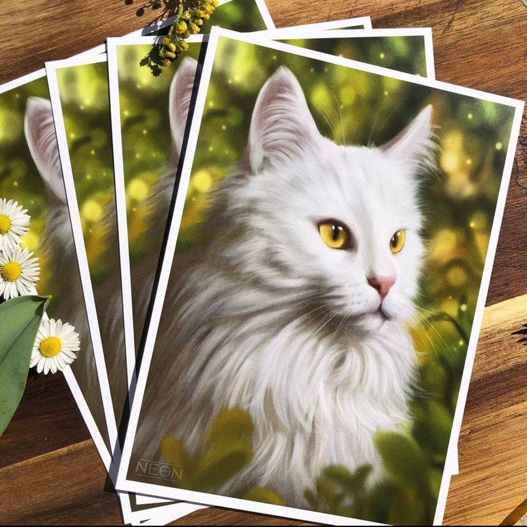 Whitestorm Warrior Cats Print, Postcard Art Print, Fanart Print, Gift ...