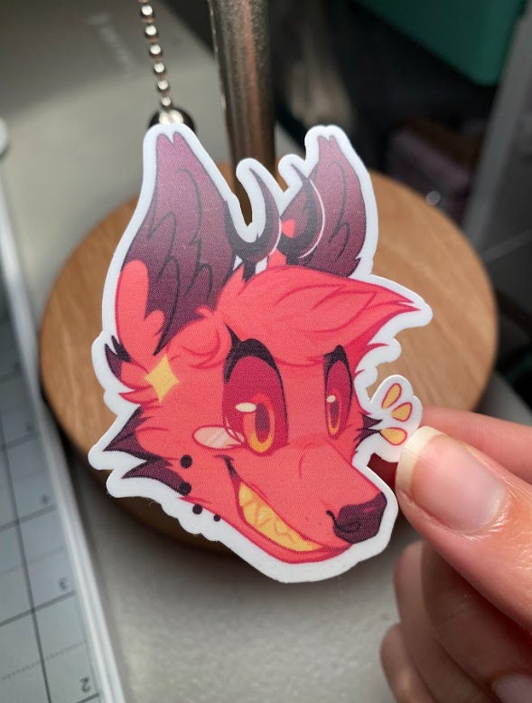 Alastor Sticker, Radio Demon, Furry Hellhound, Hazbin Hotel Sticker ...