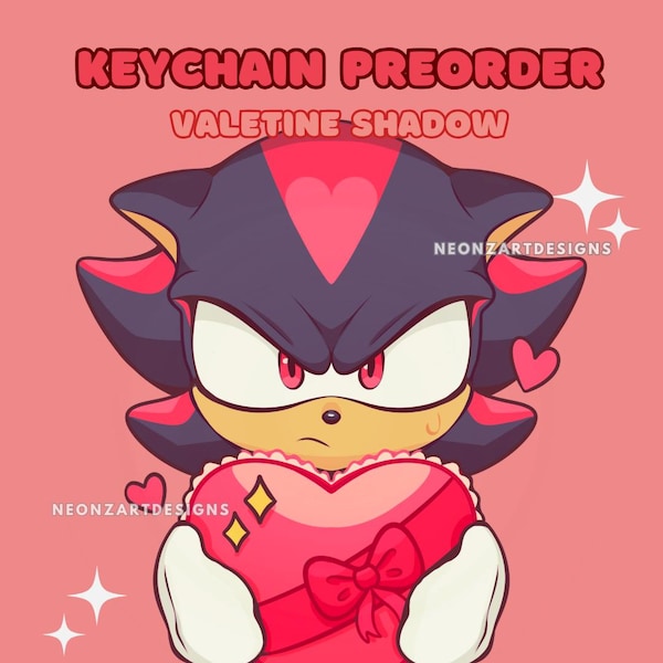 Shadow the Hedgehog Valentine - Etsy
