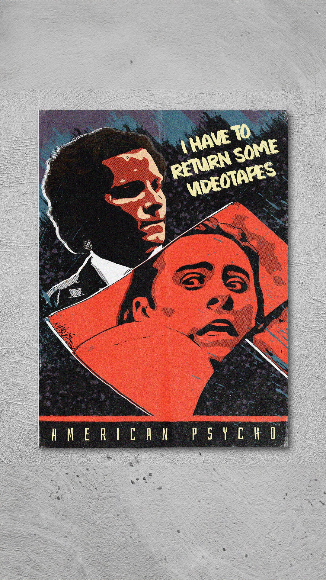 American Psycho Book/movie Poster - Etsy